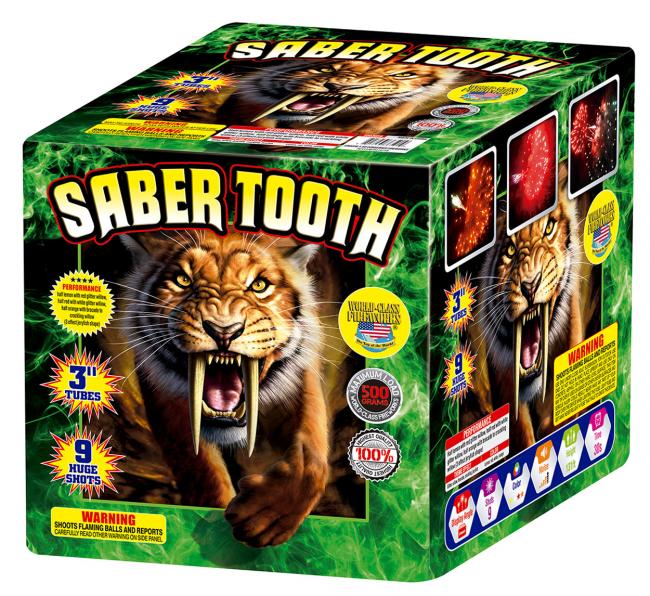 Saber Tooth - 3" NOAB - USA Fireworks!