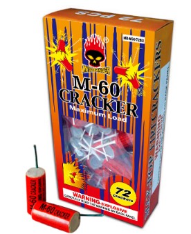 M-60 Crackers (72 Pack) - USA FIREWORKS