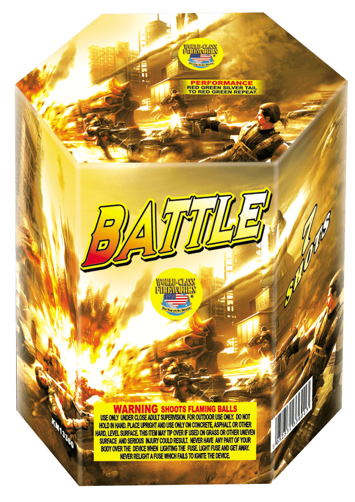 Battle - 200 Gram Cake - USA Fireworks!