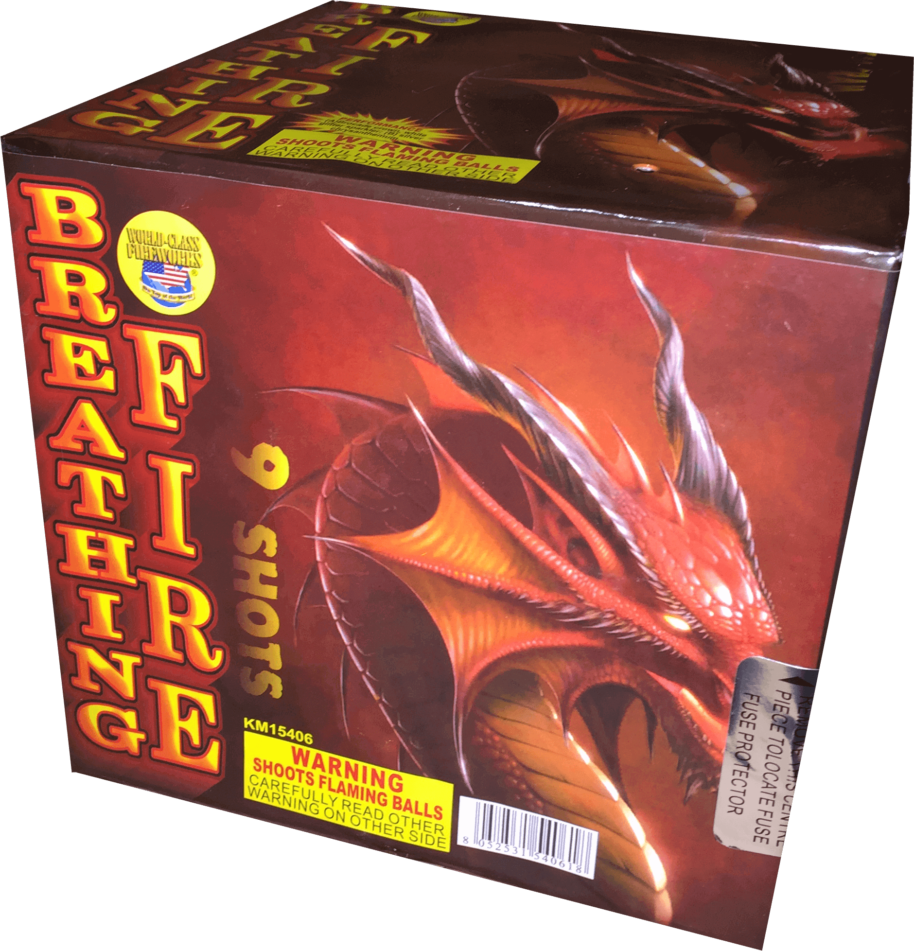 Breathing Fire - 500 Gram Cake - USA FIREWORKS