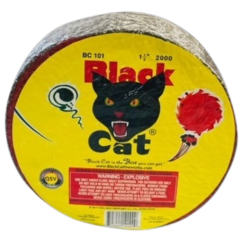 Black Cat Firecrackers - 2000 Roll - USA-Fireworks