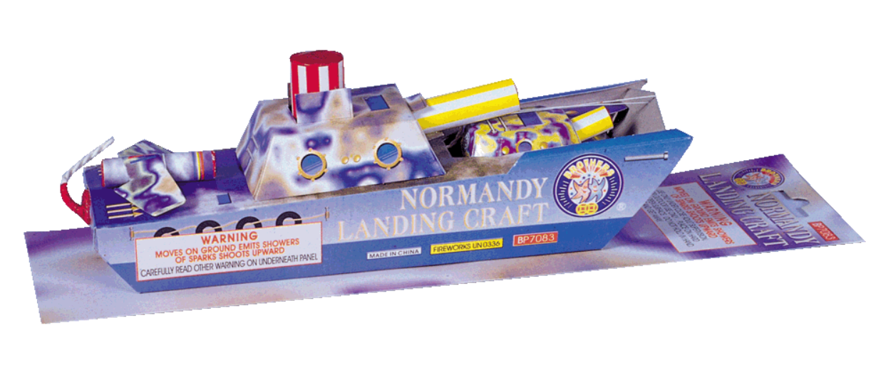 Normandy Landing Craft - USA Fireworks!