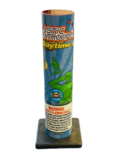 Plastic Daytime Parachute - USA Fireworks!